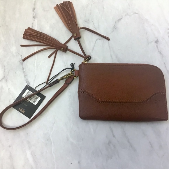 Frye | Bags | Genuine Frye Paige Wristlet Cognac Leather | Poshmark